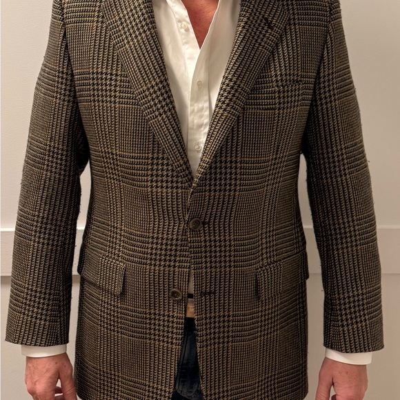 Burberry | Suits & Blazers | Burberry Mens Brown Plaid Blazer | Poshmark